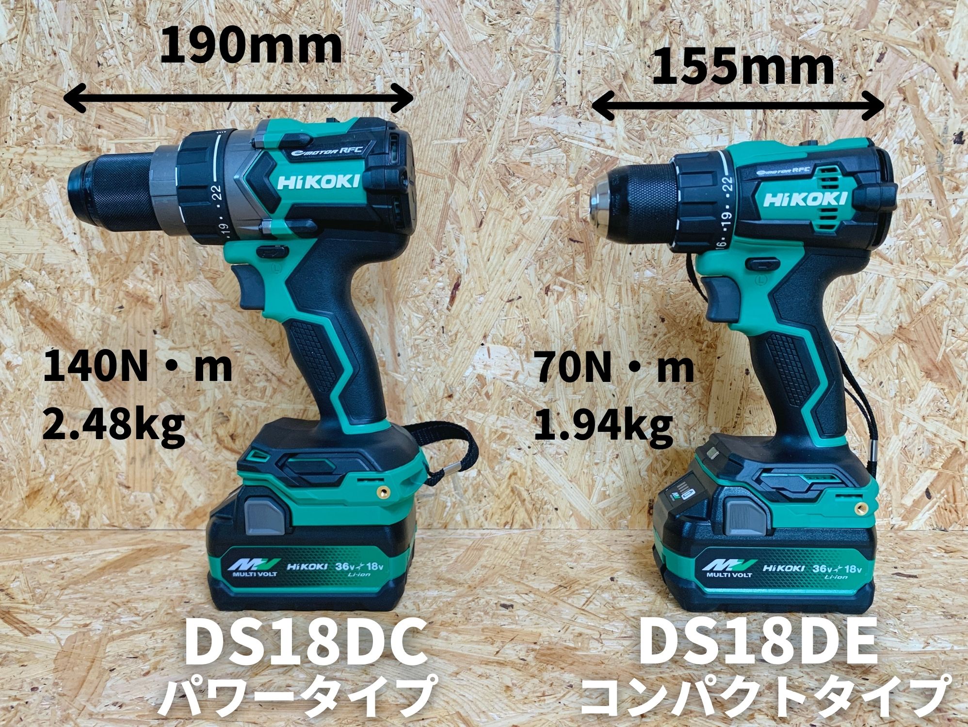 【18Vドライバドリルの最新ミドルエンドモデル】DS18DE評価レビュー_HiKOKI充電式18Vドライバドリル_NN・2XPZ - 電動工具なび